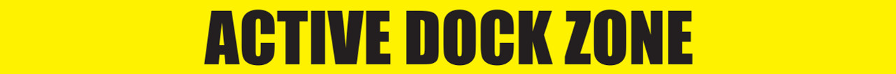 Active Dock Zone - Inline Printed Floor Marking Tape | Creative Safety ...