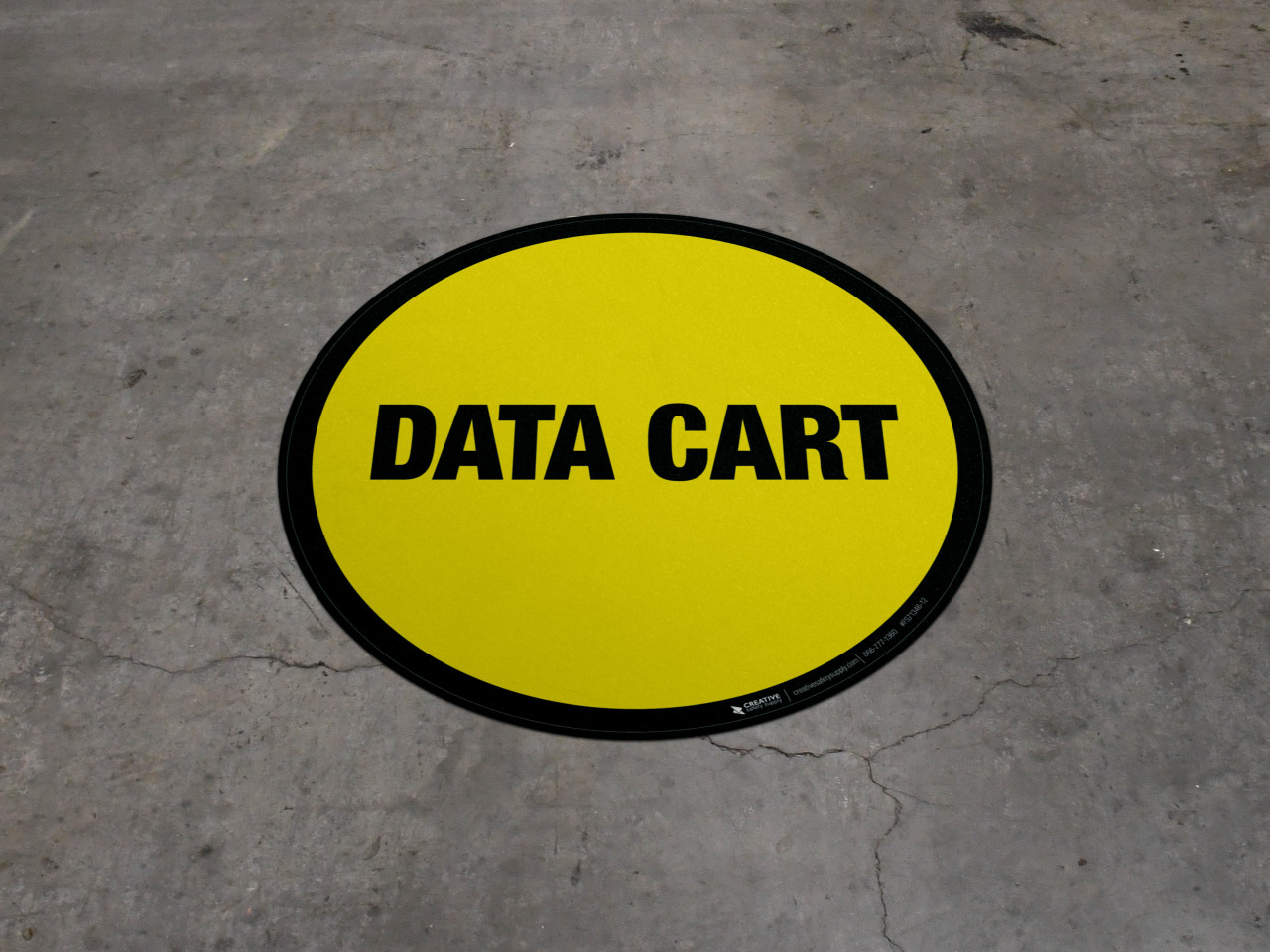 Data Cart Floor Sign
