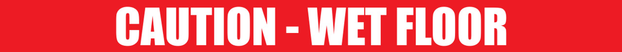 Caution Wet Floor Inline Printed Floor Marking Tape