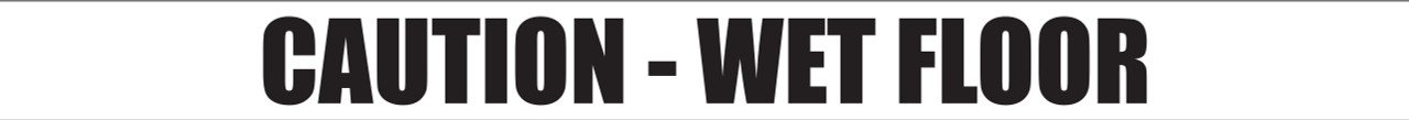 Caution Wet Floor Inline Printed Floor Marking Tape
