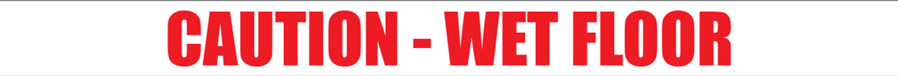 Caution Wet Floor Inline Printed Floor Marking Tape