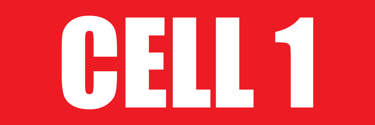 Cell 1 - Inline Printed Floor Marking Tape