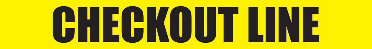 Checkout Line - Inline Printed Floor Marking Tape