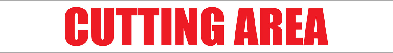 Cutting Area - Inline Printed Floor Marking Tape | Creative Safety Supply
