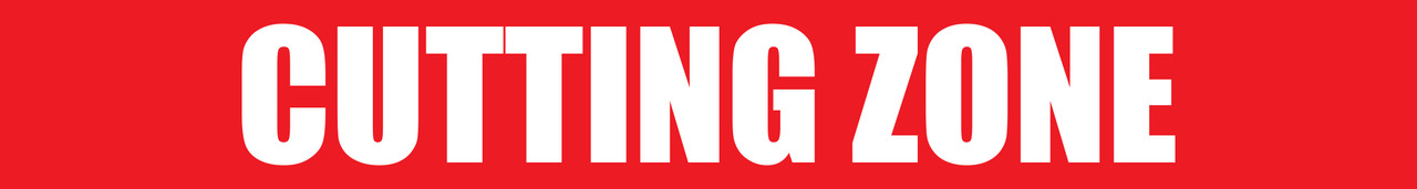 Cutting Zone - Inline Printed Floor Marking Tape | Creative Safety Supply