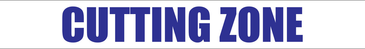 Cutting Zone - Inline Printed Floor Marking Tape | Creative Safety Supply