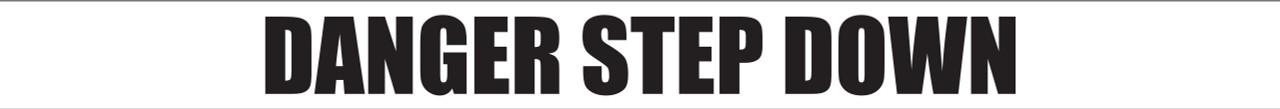 Danger Step Down - Inline Printed Floor Marking Tape | Creative Safety ...