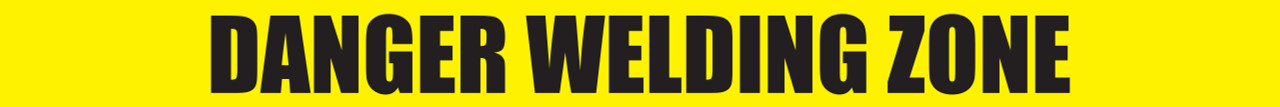 Danger Welding Zone - Inline Printed Floor Marking Tape | Creative ...
