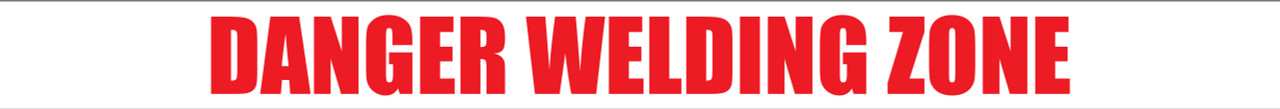 Danger Welding Zone - Inline Printed Floor Marking Tape | Creative ...