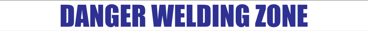 Danger Welding Zone - Inline Printed Floor Marking Tape | Creative ...
