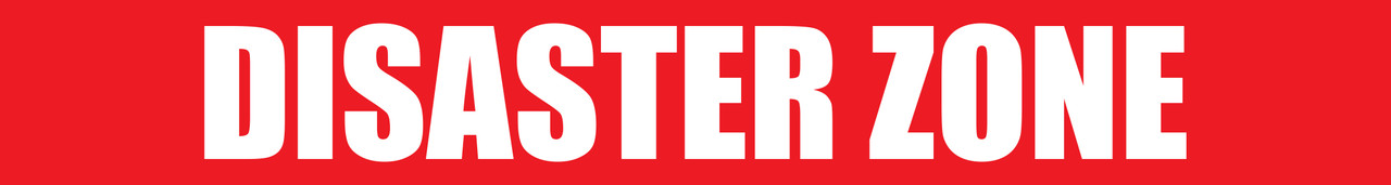 Disaster Zone - Inline Printed Floor Marking Tape