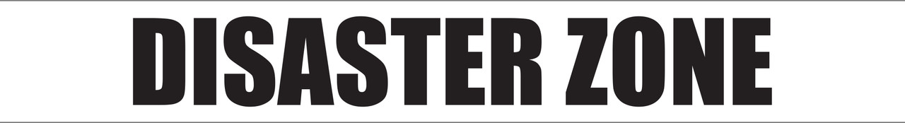 Disaster Zone - Inline Printed Floor Marking Tape