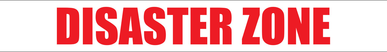 Disaster Zone - Inline Printed Floor Marking Tape