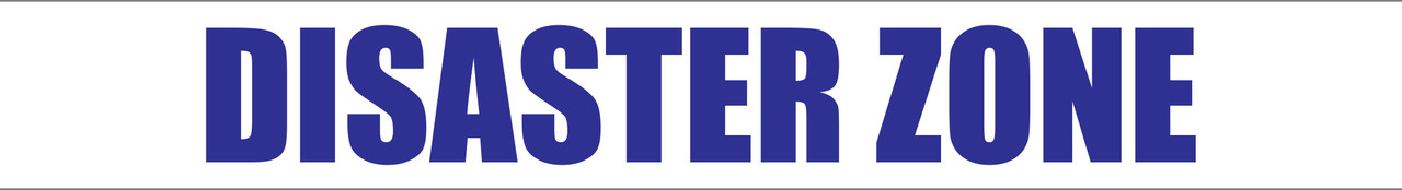 Disaster Zone - Inline Printed Floor Marking Tape