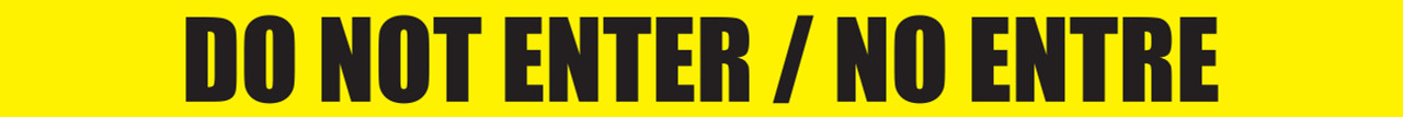 Do Not Enter / No Entre - Inline Printed Floor Marking Tape | Creative ...