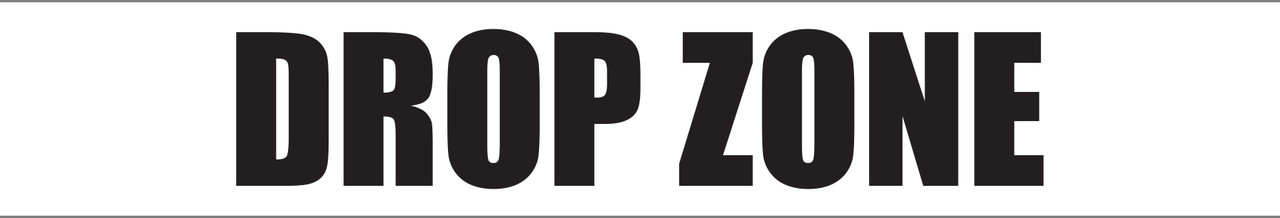 Drop Zone - Inline Printed Floor Marking Tape