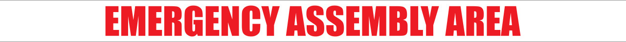 Emergency Assembly Area - Inline Printed Floor Marking Tape | Creative ...