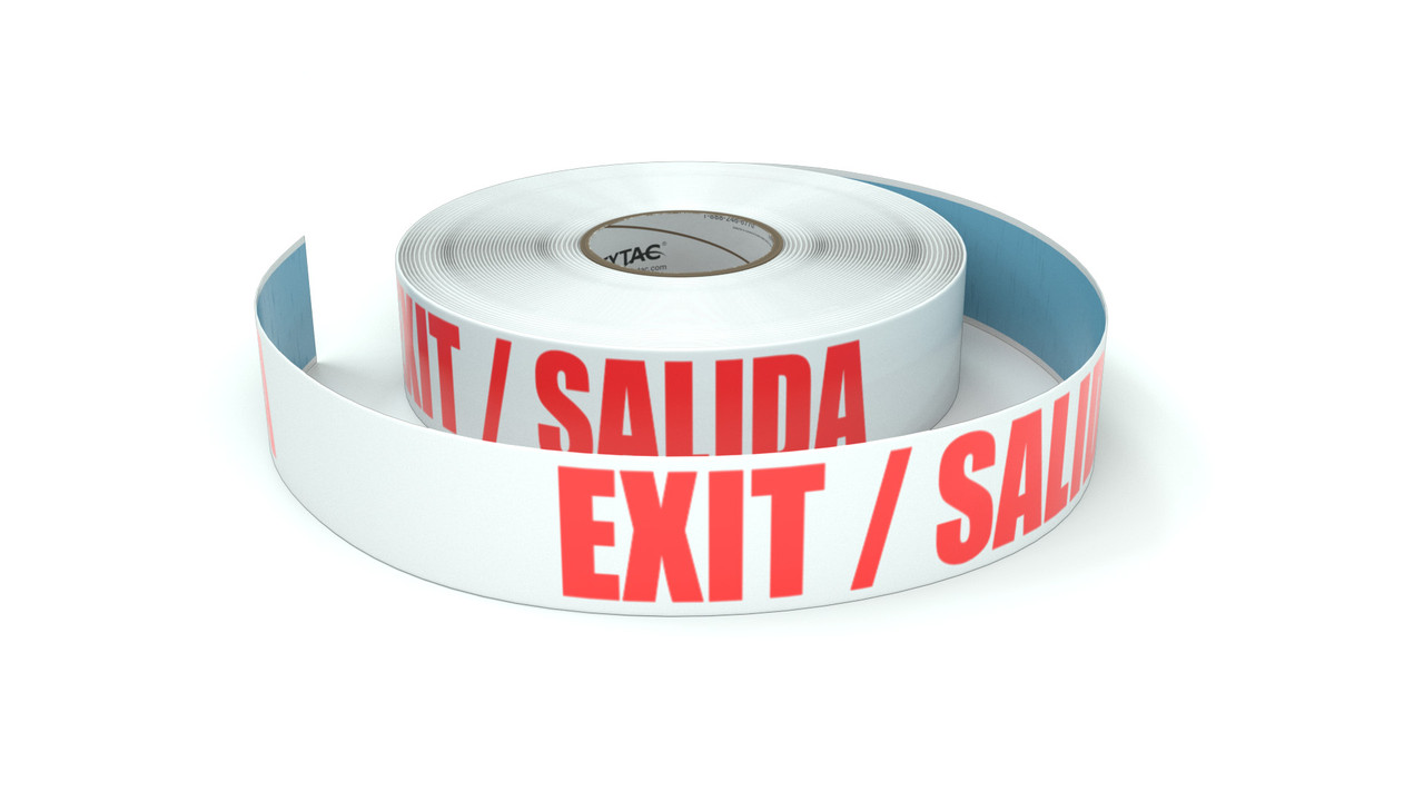 Exit Salida Inline Printed Floor Marking Tape