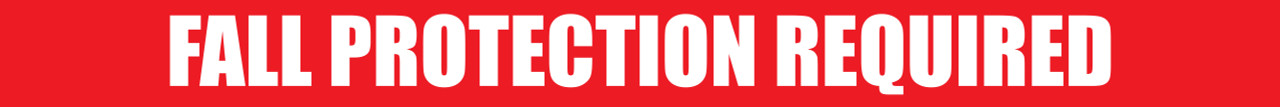 Fall Protection Required - Inline Printed Floor Marking Tape