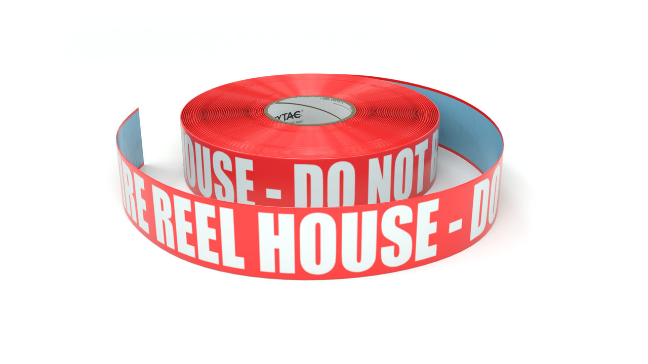 Fire Reel House Do Not Block Inline Printed Floor Marking Tape