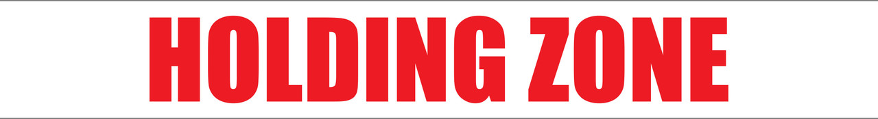 Holding Zone - Inline Printed Floor Marking Tape | Creative Safety Supply