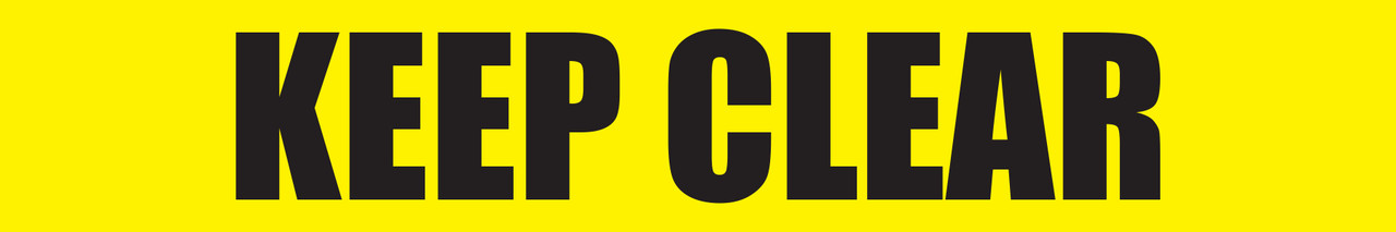 Keep Clear - Inline Printed Floor Marking Tape