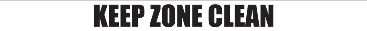 Keep Zone Clean - Inline Printed Floor Marking Tape