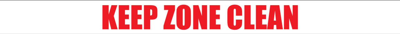 Keep Zone Clean - Inline Printed Floor Marking Tape