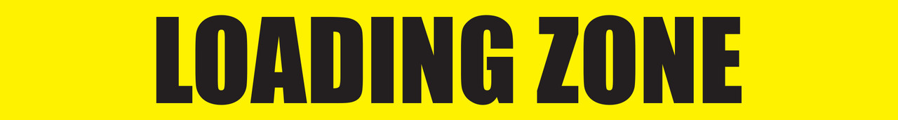 Loading Zone - Inline Printed Floor Marking Tape