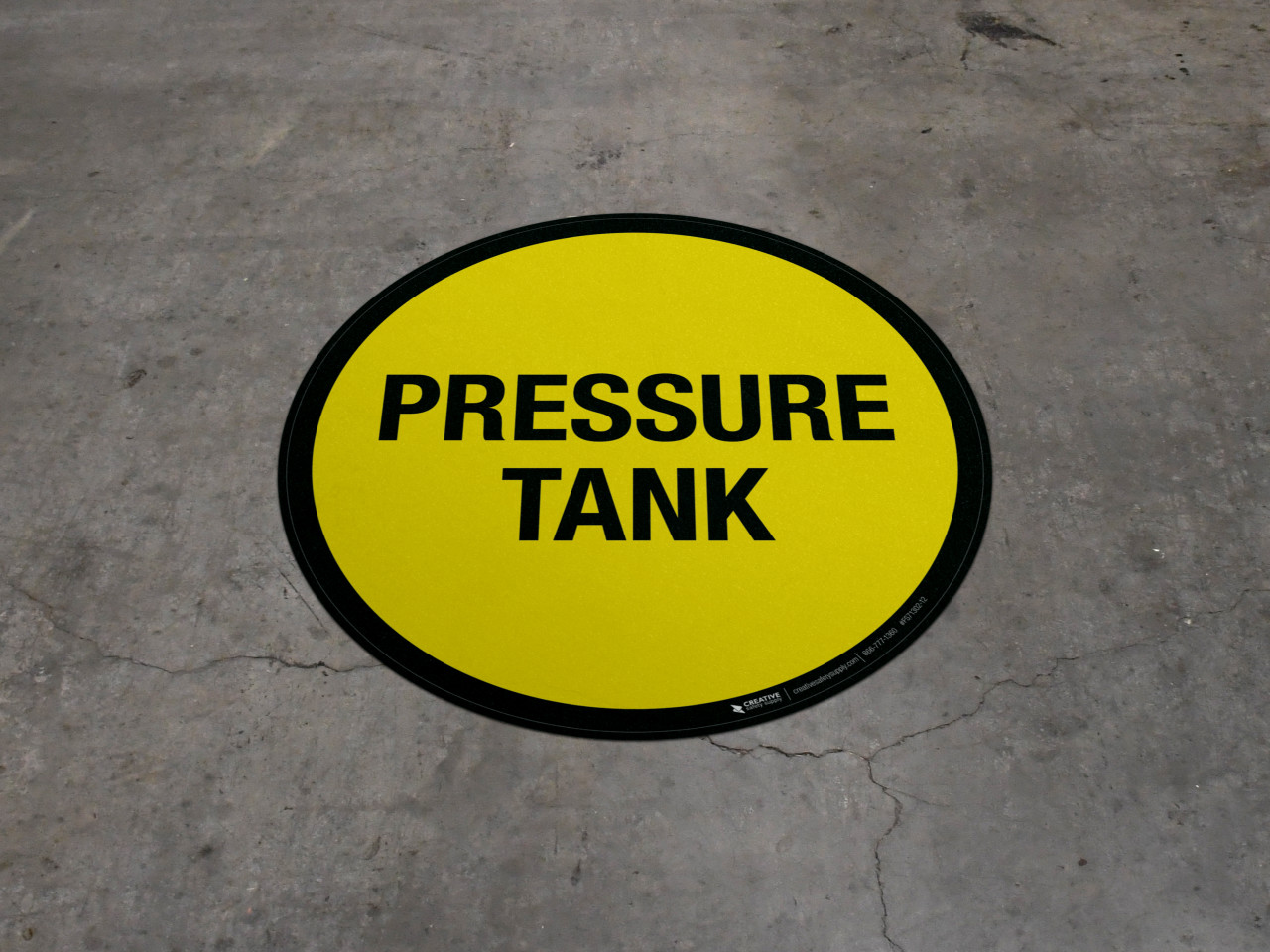 Pressure Tank Floor Sign | Creative Safety Supply
