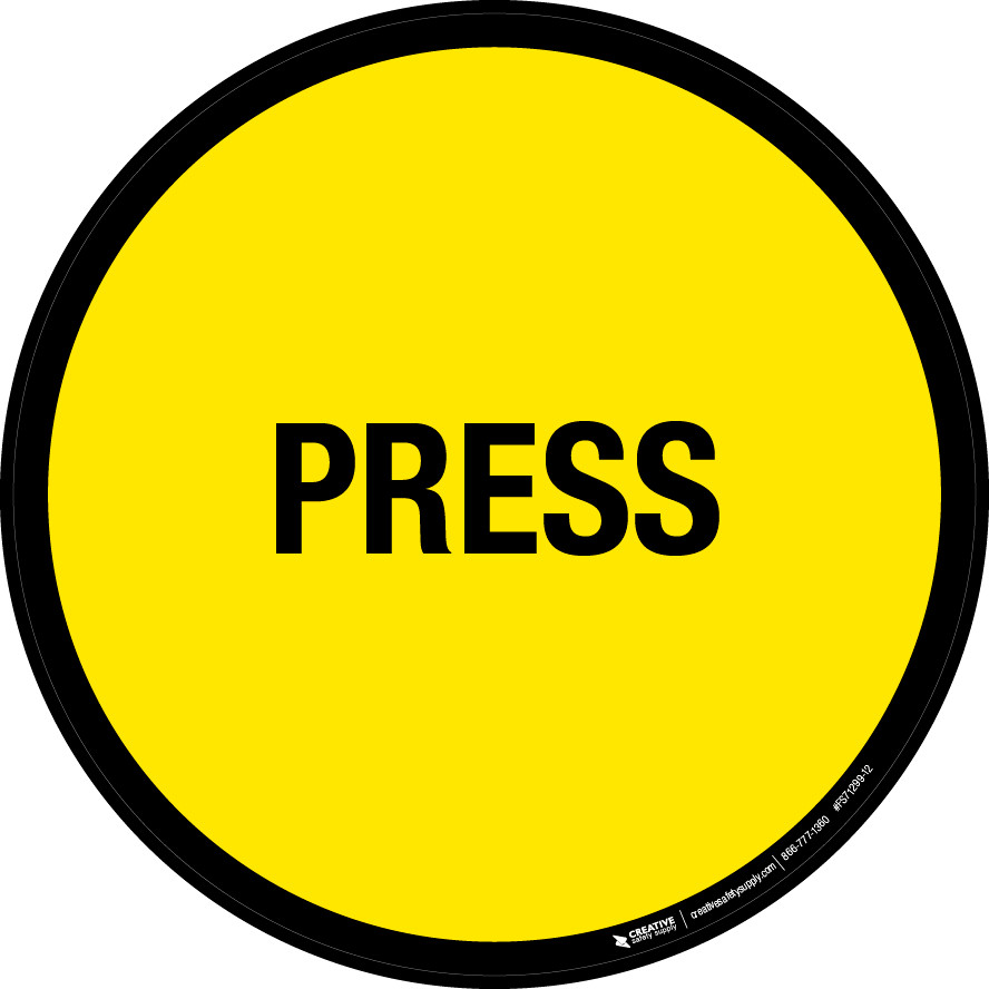 Press Floor Sign