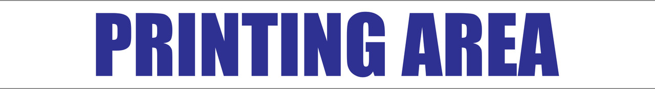 Printing Area - Inline Printed Floor Marking Tape | Creative Safety Supply