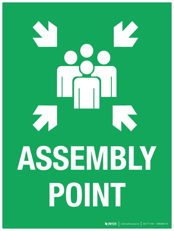 Assembly Point Wall Sign Creative Safety Supply Assembly Point Wall Sign Creative Safety Supply