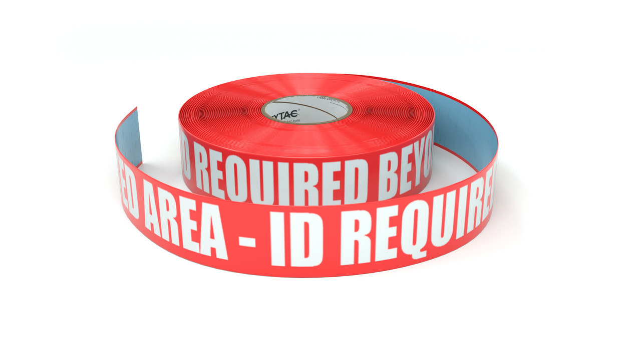 Restricted Area Id Required Beyond This Point Inline Printed Floor