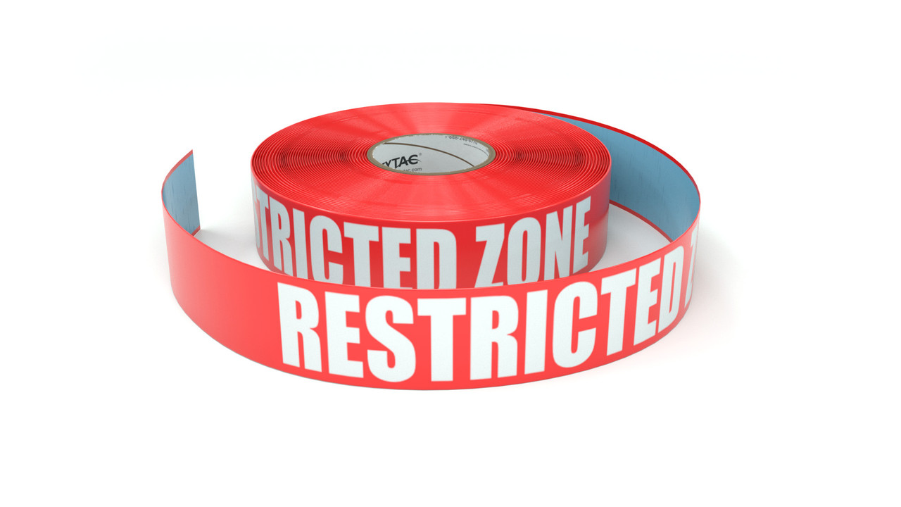 Restricted Zone Inline Printed Floor Marking Tape