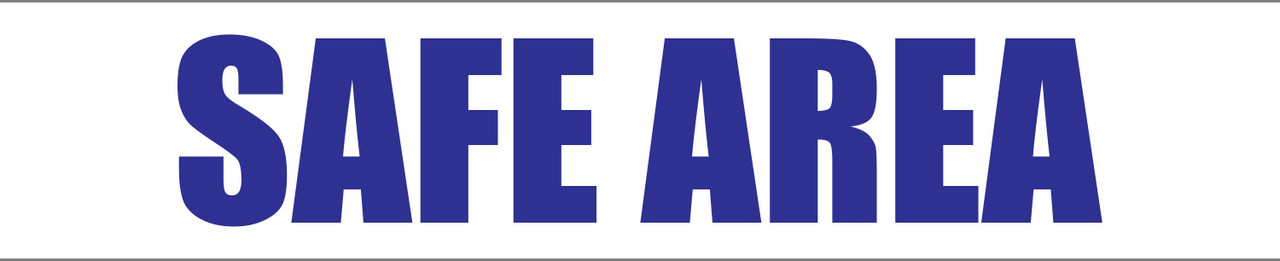 Safe Area - Inline Printed Floor Marking Tape