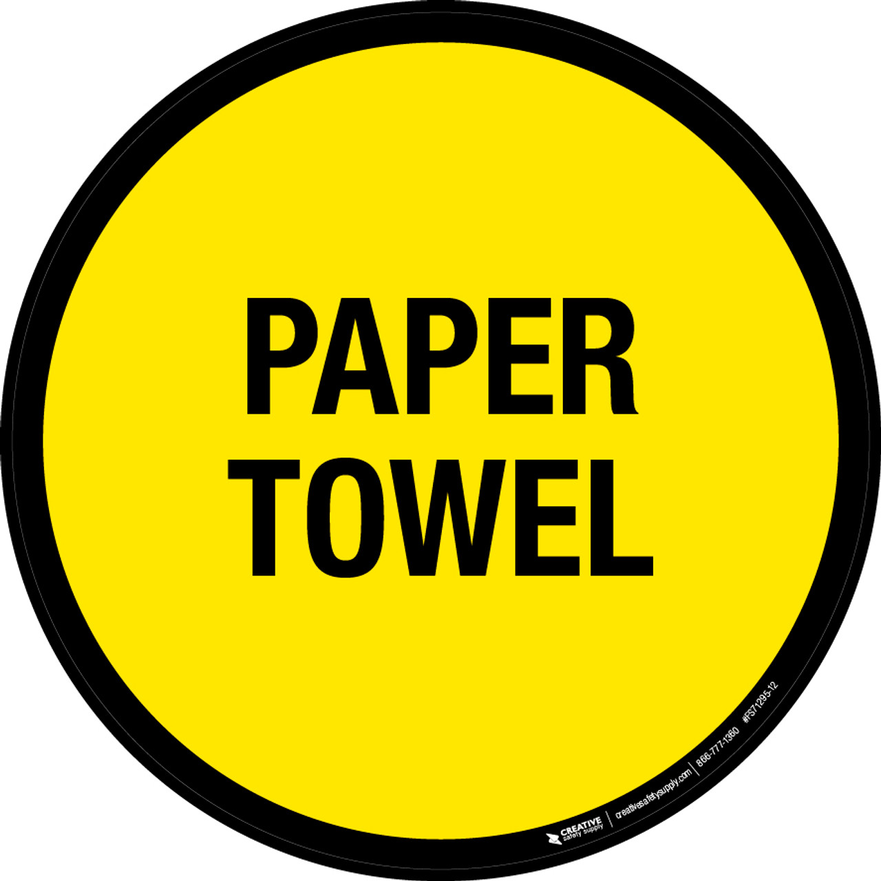 Paper Towel Floor Sign Creative Safety Sup paper-towel-floor-sign-creative-safety-sup