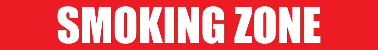 Smoking Zone - Inline Printed Floor Marking Tape | Creative Safety Supply