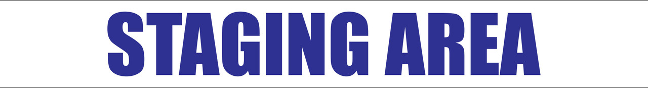 Staging Area - Inline Printed Floor Marking Tape