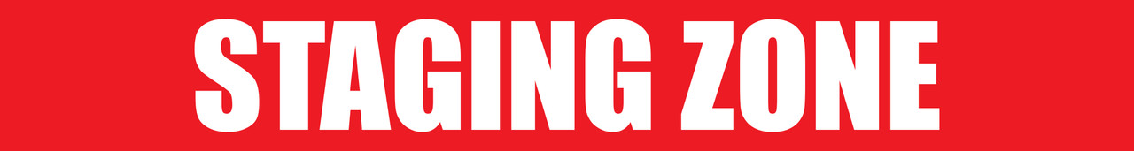 Staging Zone - Inline Printed Floor Marking Tape