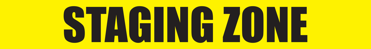 Staging Zone - Inline Printed Floor Marking Tape