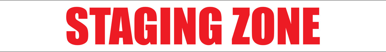 Staging Zone - Inline Printed Floor Marking Tape