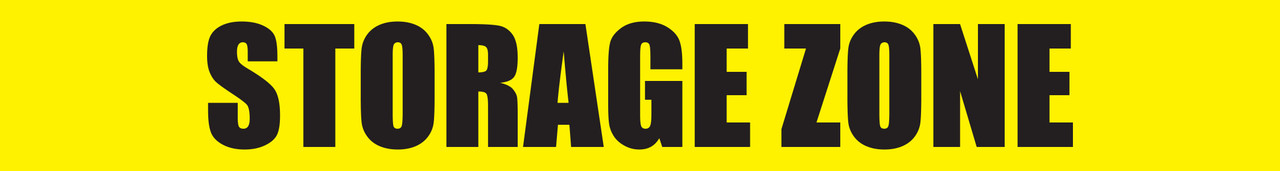 Storage Zone - Inline Printed Floor Marking Tape