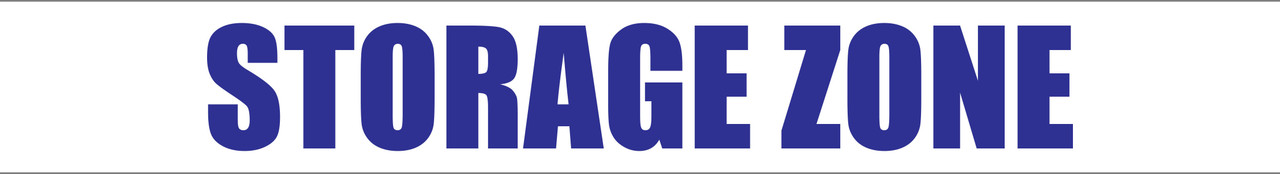 Storage Zone - Inline Printed Floor Marking Tape