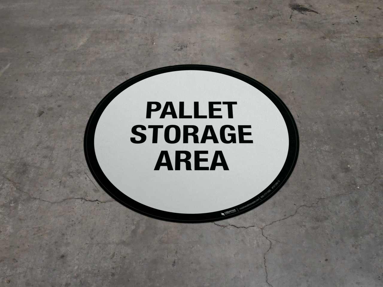 Pallet Storage Area Floor Sign