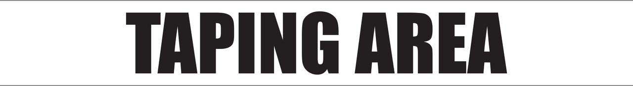 Taping Area - Inline Printed Floor Marking Tape | Creative Safety Supply
