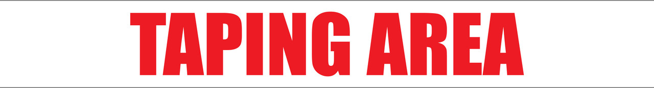 Taping Area - Inline Printed Floor Marking Tape | Creative Safety Supply