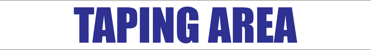 Taping Area Inline Printed Floor Marking Tape