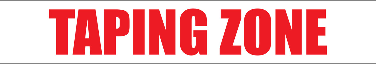 Taping Zone Inline Printed Floor Marking Tape