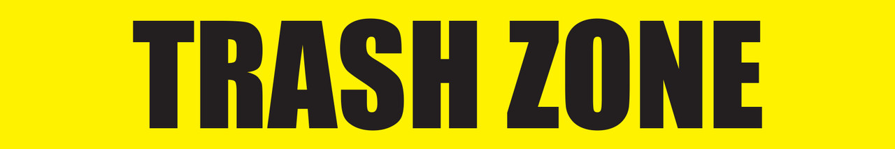 Trash Zone - Inline Printed Floor Marking Tape | Creative Safety Supply